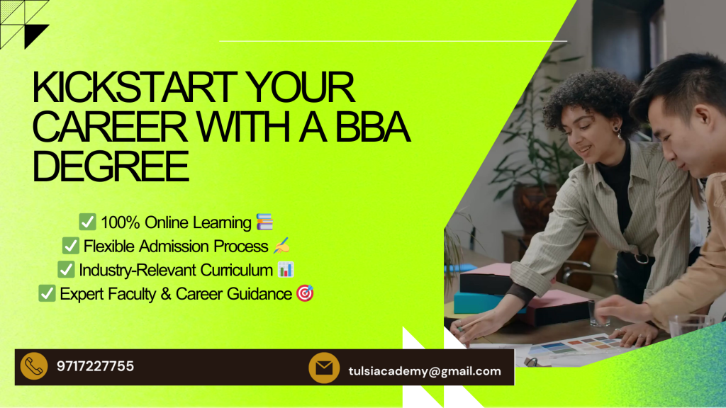 BBA Distance Education Admission - Tulsi Academy